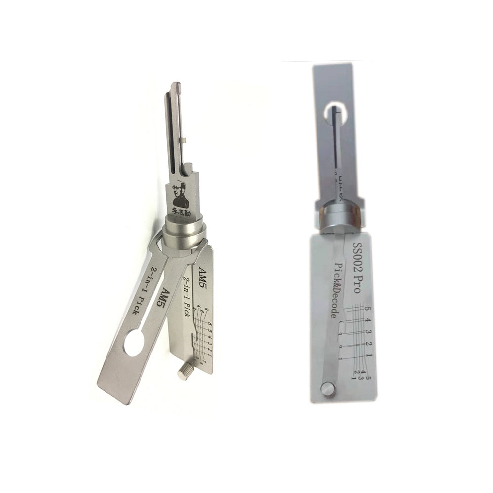 LiShi 2 In 1 AM5 Decoder and Lock Pick with SS002 Decoder Locksmith Tool