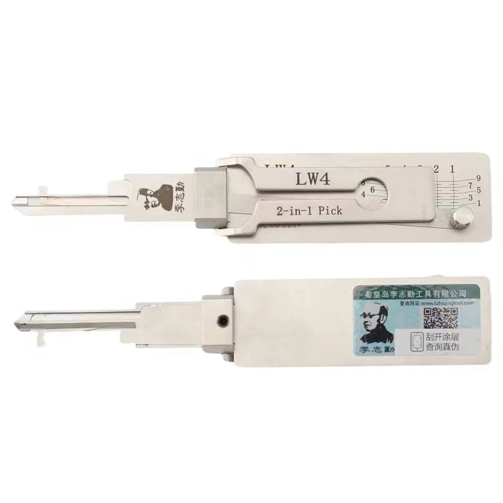 Locksmith Tool Original Lishi 2 In 1 LW4 LW5 Decoder and Lock Pick for ...