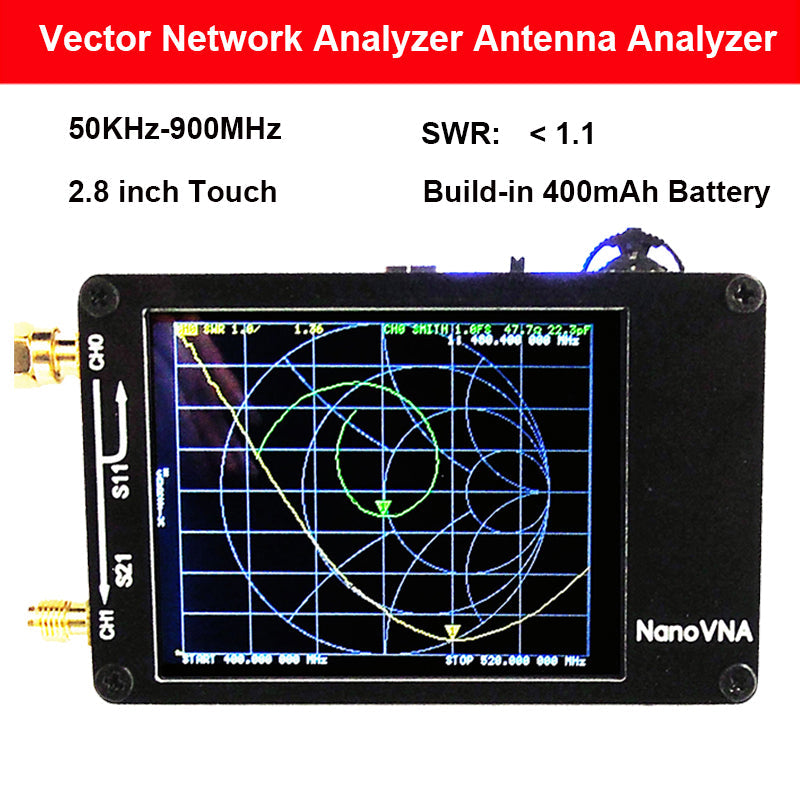NanoVNA Vector Network Analyzer Kit MF HF VHF UHF Antenna Analyzer Nano VNA Diy Initial Measurements